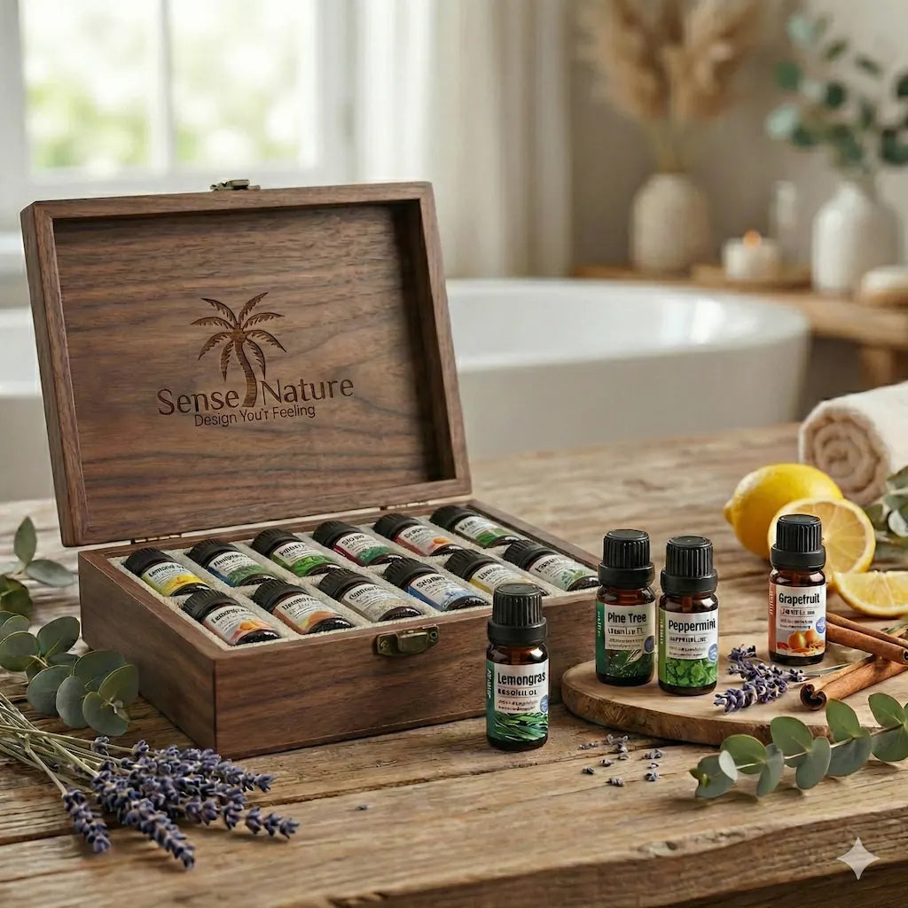 Pure Aromatherapy essential oil set for fragrance diffuser – Sense ...